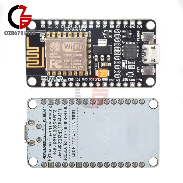 NODEMCU ESP-12E ESP8266 WiFi LUA CP2102 V2 With Pcb Antenna Micro USB 2 ...