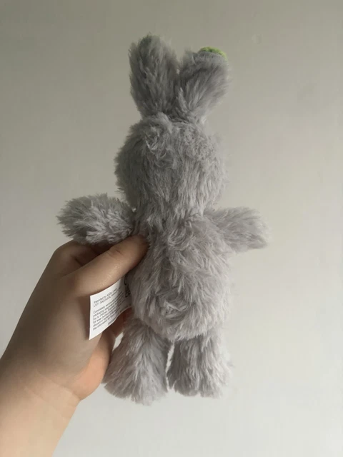 ASDA GREY RABBIT plush green ear easter bunny teddy plush toy george ...