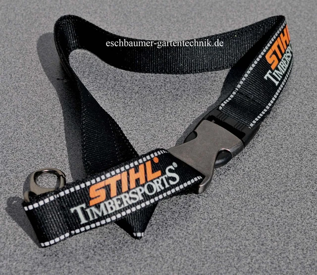 STIHL TIMBERSPORTS SCHLÜSSELBAND schwarz Key Lanyard mit Logo EUR 6,99 ...