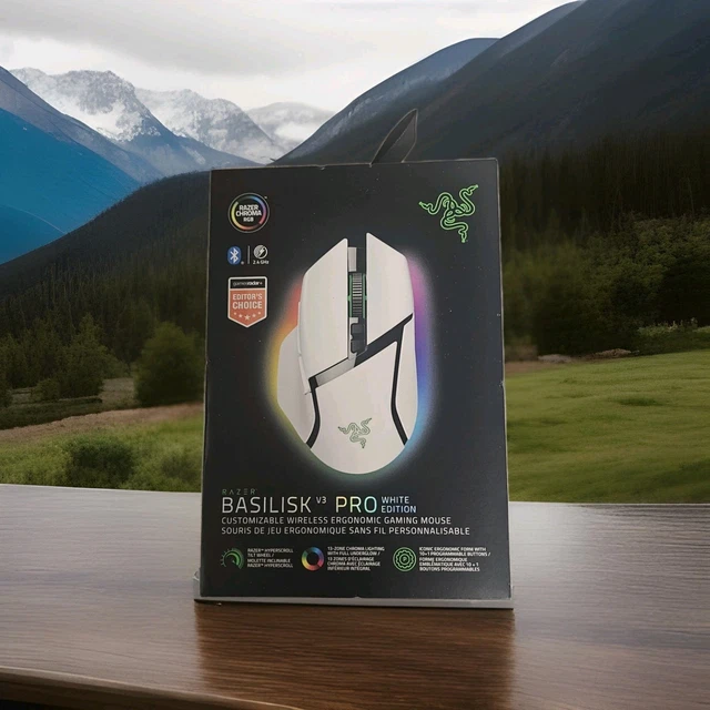 RAZER BASILISK V3 Pro Gaming Mouse - White (RZ01-04620200-R3U1) $132.47 ...