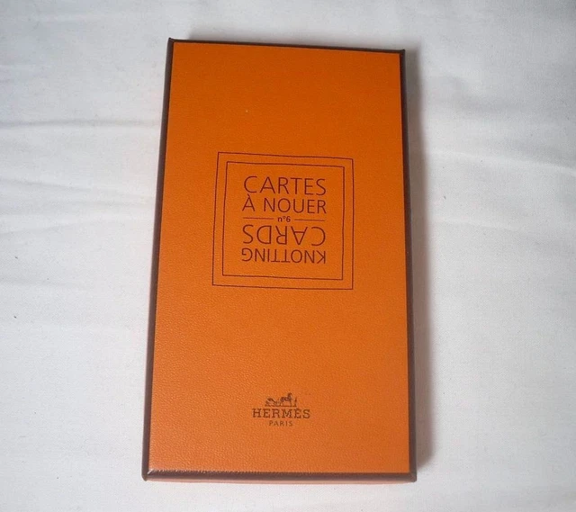 BOXED HERMES SCARF Cartes A Nouer Knotting Cards 2015 Edition No 6 £19. ...