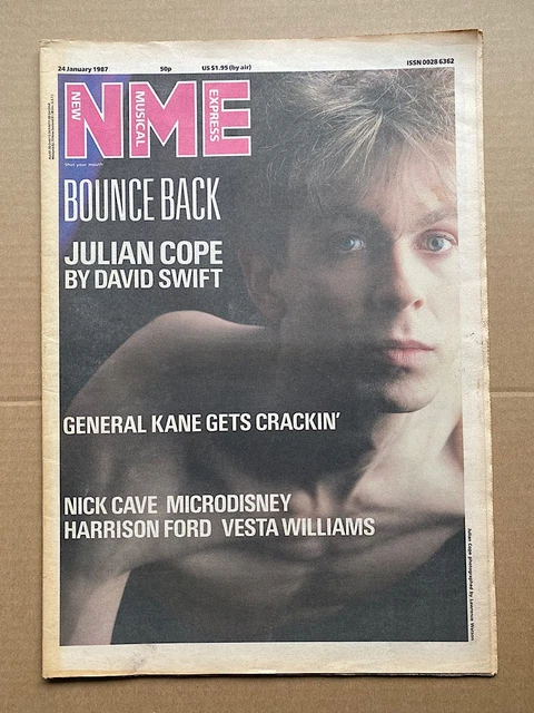 JULIAN COPE NME Magazine Jan 24 1987 - Julian Cope Cover + Feature Uk £ ...