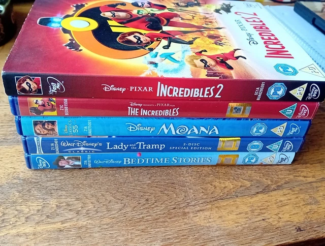 WALT DISNEY DVD Bundle (5 × Dvd's) Animated Classics Pre-owned VGC £1. ...