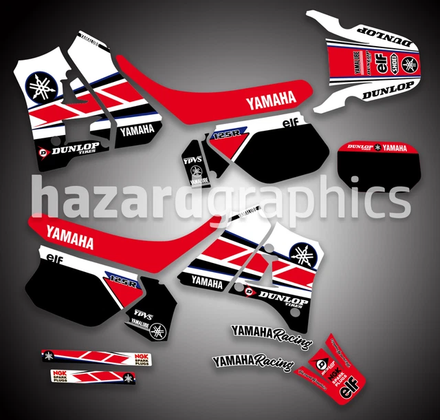 YAMAHA DT DTR DT125R Graphics Kit (KR White & Red) £89.99 - PicClick UK