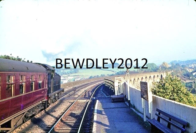 *ORIGINAL* SLIDE 35MM GWR 5624 HENGOED HIGH LEVEL STATION 1962 +WITH ...