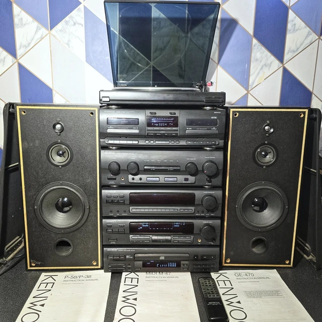 KENWOOD HIFI SEPARATES Stack System A-47 - CD, Turntable Tape - Read ...