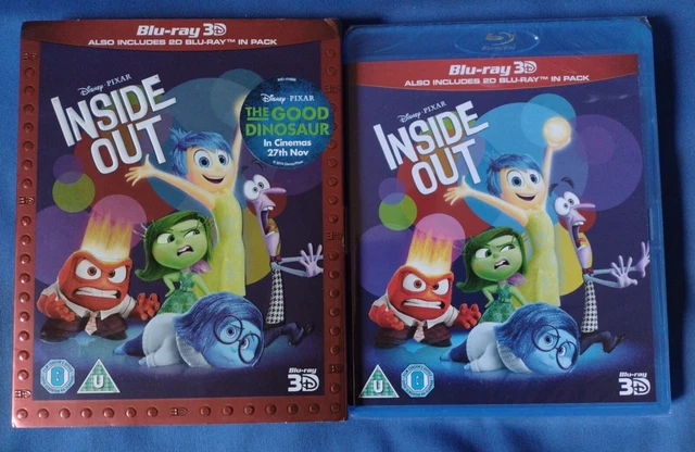 INSIDE OUT (2015) DISNEY PIXAR 3D & 2D BLU RAY * NEW SEALED * FREE 1st CLASS P&P £11.97 ...