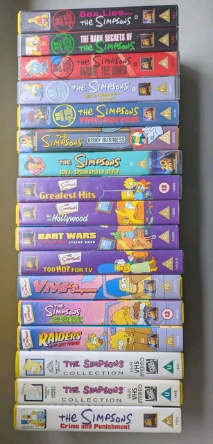 THE SIMPSONS VHS Collection £46.95 - PicClick UK