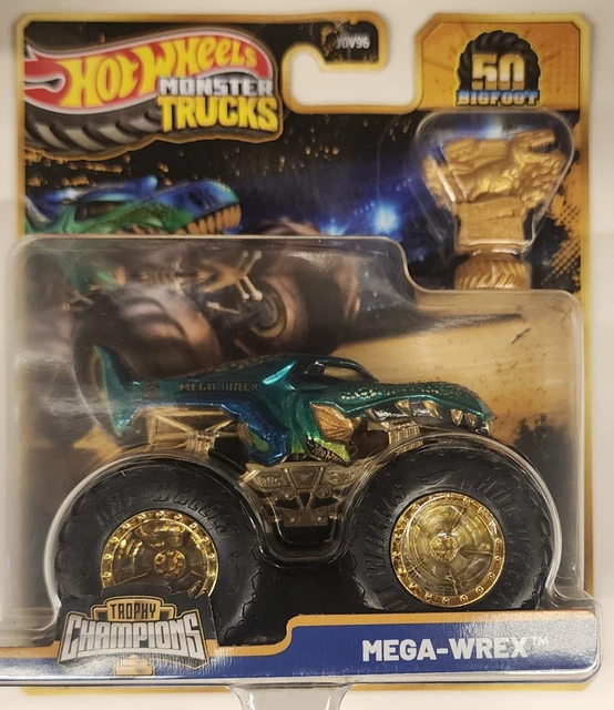 HOT WHEELS MONSTER Trucks 50 Bigfoot Méga Wrex Neuf Mattel EUR 1,00 ...