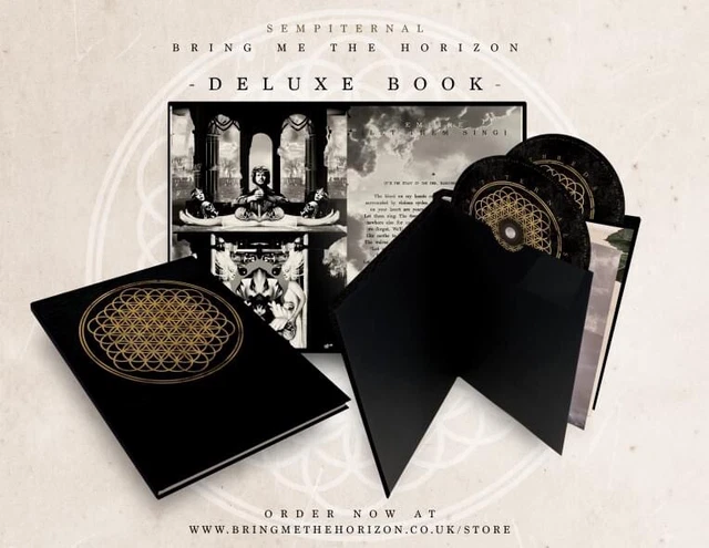 BRING ME THE Horizon Sempiternal Deluxe Book Format 2 × CD, LIMITED ...