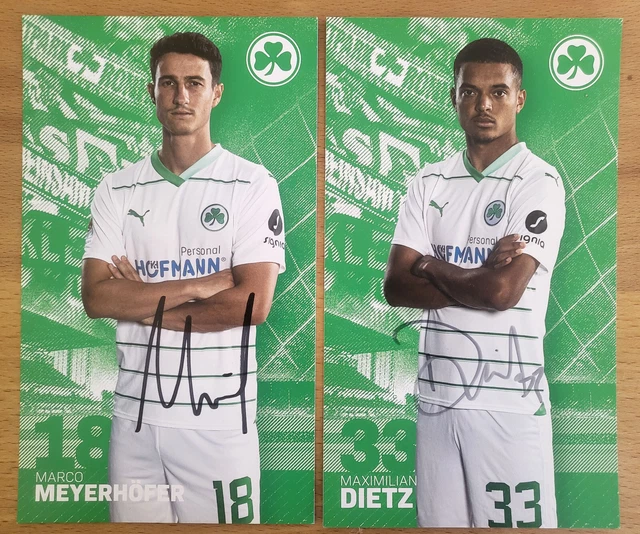 MARCO MEYERHÖFER & Maximilian Dietz Greuther Fürth 2 signierte AK ...