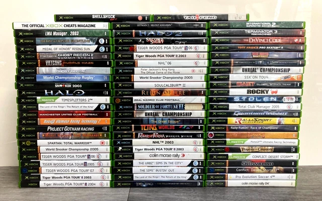 70 XBOX GAMES bundle (OG original microsoft Xbox) retro rare gamesroom ...