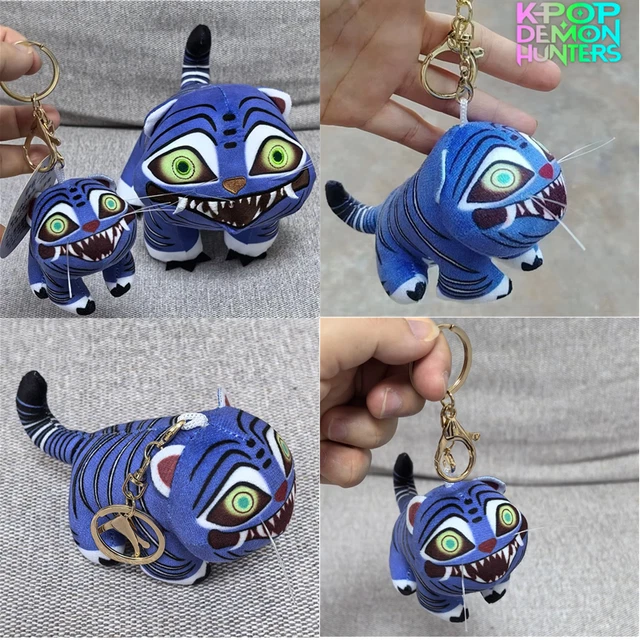 2025 NEW ANIME Kpop Demon Hunters Cute Tiger Keychain Plush Toy For ...