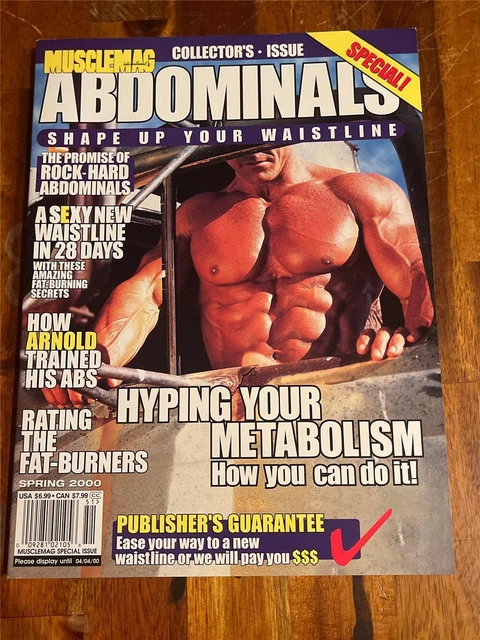 MUSCLEMAG ABDOMINALS SPECIAL bodybuilding muscle magazine Spring 2000 £ ...