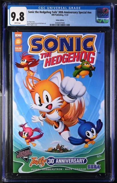 SONIC THE HEDGEHOG 30th Anniversary Tails 1 IDW variante exclusive en ...