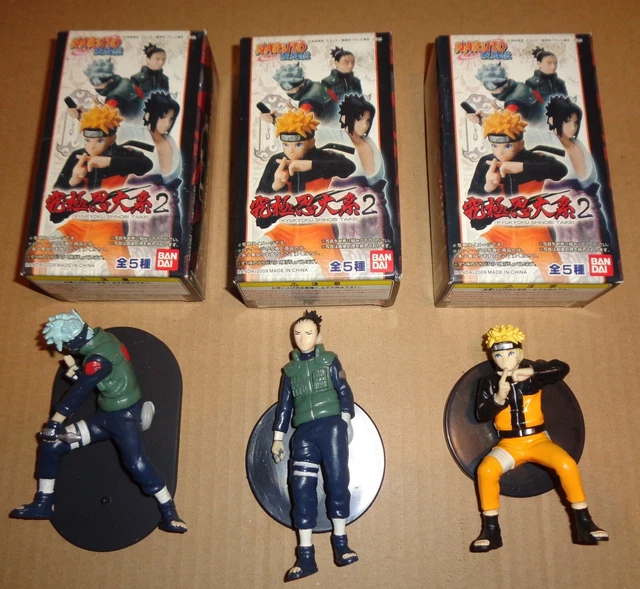 NARUTO SHIPPUDEN ULTIMATE Shinobi Legend 2 Set Naruto/Kakashi/Shikamaru ...