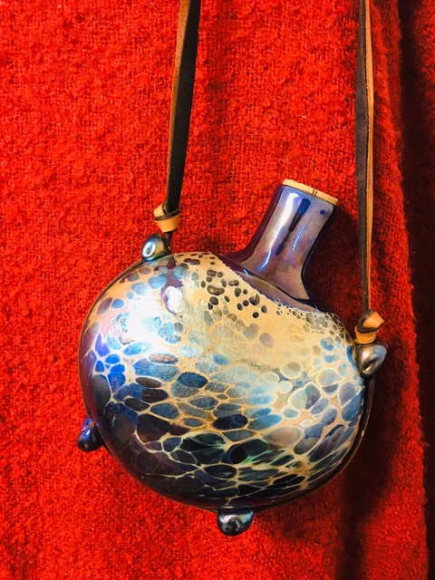 VINTAGE AUSTRALIAN ART Glass-signed Chuck Simpson-1987 £249.28 ...