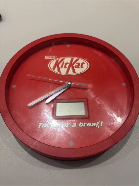 RARE VINTAGE KIT Kat Clock Battery Operated Approx Diameter 10inch £16. ...