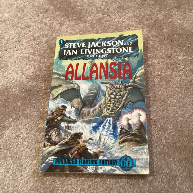 ALLANSIA VERY RARE Advanced Fighting Fantasy Book Steve Jackson, Ian ...