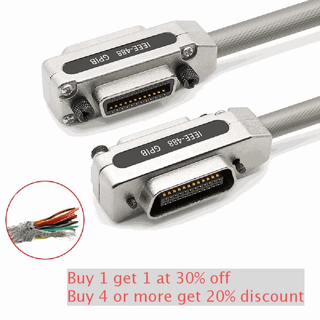 METAL ADAPTER PLUG Data Wire GPIB Cable Data Line Connectors ...