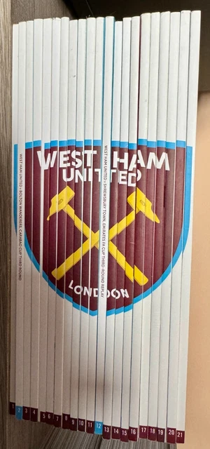 WEST HAM UNITED PROGRAMMES 2017/18 - Complete season at the London ...