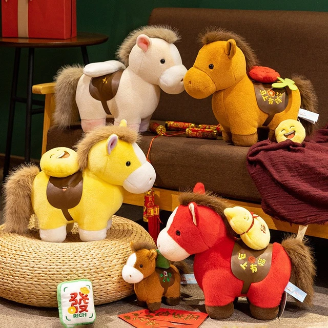 CHINESE ZODIAC YEAR Of The Horse Plush Toy With Pp Cotton Filling For ...