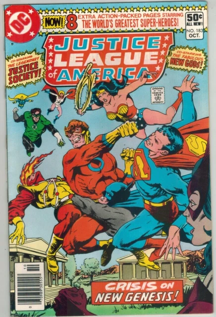JUSTICE LEAGUE OF America 183 JLA/JSA New Gods 1st Darkseid vs JLA Fine ...