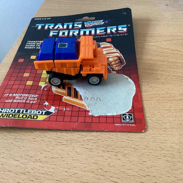HASBRO TRANS FORMERS Throttlebot Wideload Orange And Blue With Card. £ ...