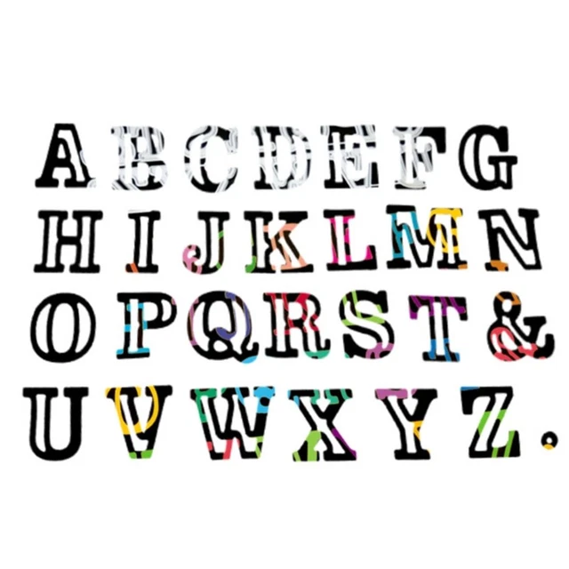 CREATIVE 26 LETTERS Metal Cutting Die Decorative Alphabets Embossing ...