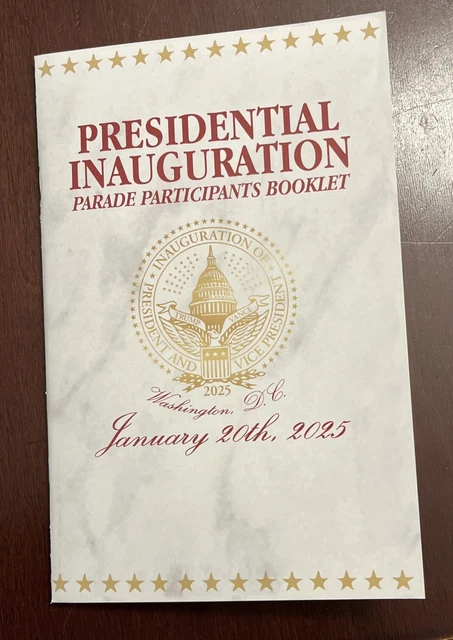 PRESIDENTIAL INAUGURATION PARADE Participants Booklet Trump Jan. 20 ...