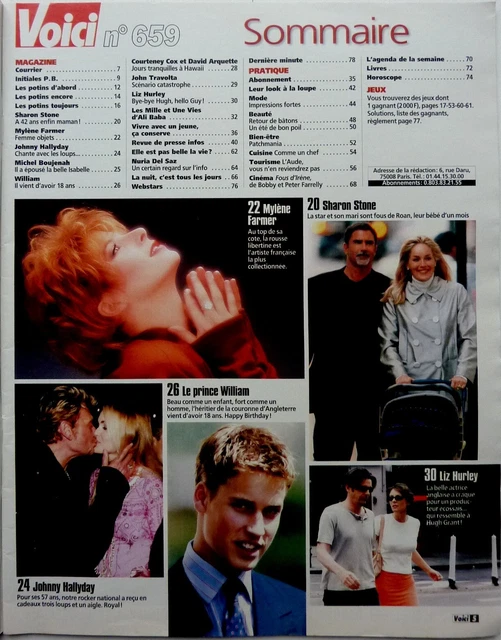 MAG 2000: SHARON STONE_MYLENE FARMER_COURTENEY COX_JIM CARREY_Pamela ...