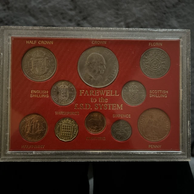 FAREWELL TO THE £,S,D System Coin Set In Case (Pre-Decimal) ***RARE ...