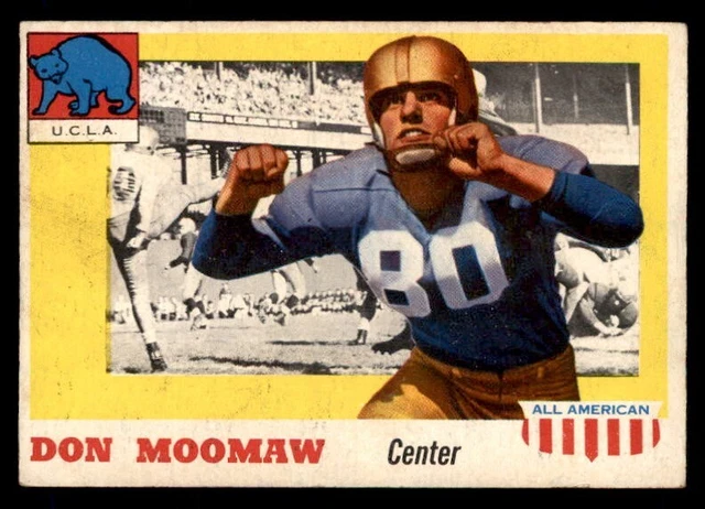 1955 TOPPS ALL American Football #40 Don Moomaw EXCELLENT ÉTAT/EX *f1 ...