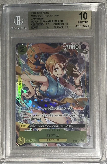 ONE PIECE CARD Game O-Nami OP06-101 R Parallel Nami Japanese BGS 10 EUR 130,00 - PicClick FR