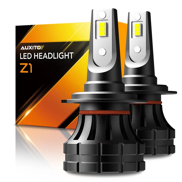 2X AUXITO H7 LED Headlight Bulb Kit High Low Beam 6500K Super White 20000LM EUR 26,39 - PicClick FR