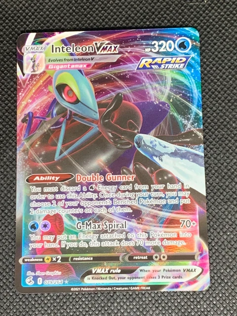 INTELEON VMAX 079/264 - Fusion Strike Pokemon Card - NM $4.49 - PicClick CA