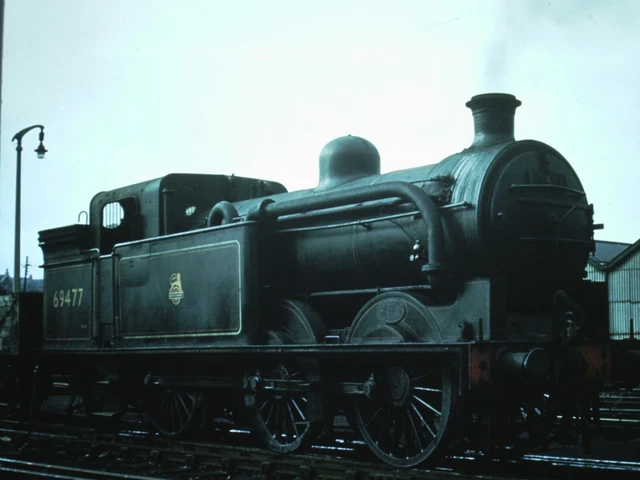 COLOUR RAIL SLIDE No:BRE426-BR N1 Class Locomotive No:69477 at Copley ...
