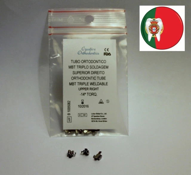 ORTHODONTIC BUCCAL TUBE 1ST Molar Weldable Single Convertible MBT .022 ...