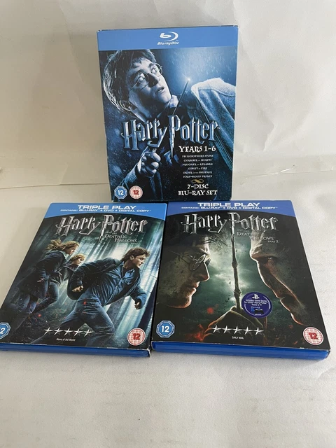 BLU-RAY HARRY POTTER DVD Bundle Movie Lot Complete Collection Set ...