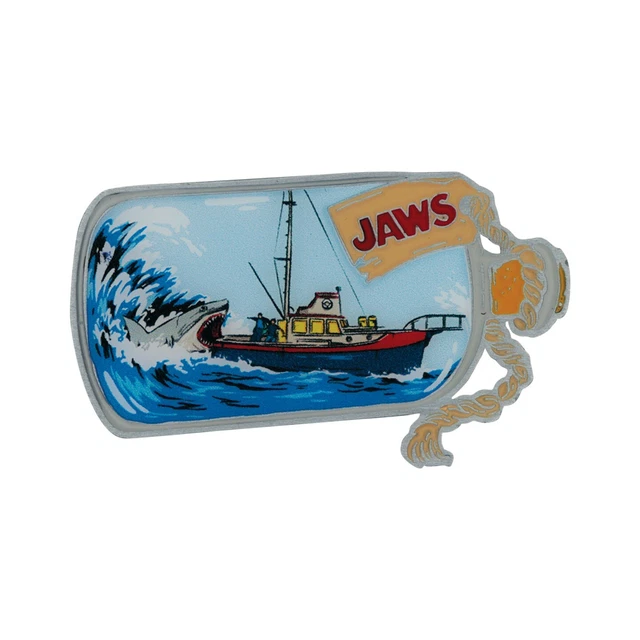 JAWS LIMITED EDITION 50th Anniversary Ship in Bottle Enamel Pin Badge £ ...
