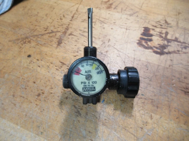 MSA 2216 PSI Cylinder Valve Assembly SCBA Bottle TANK GAGE CGA347 $24. ...