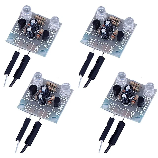 1X(4-TEILIGES SET 5-MM-LED--DIY-KIT Elektronisches -Kit PCB Circuit ...