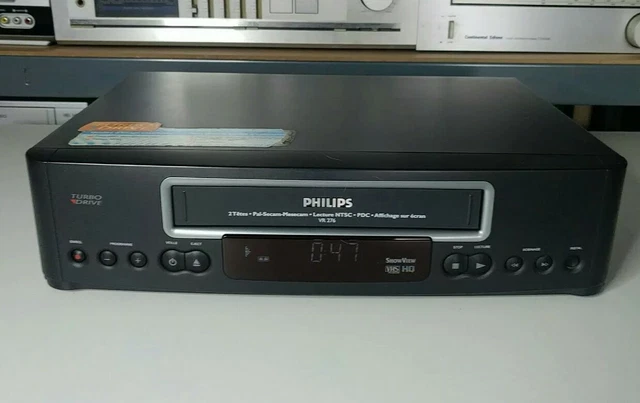 PHILIPS VR 276 Magnétoscope VHS avec télécommande EUR 98,00 - PicClick FR