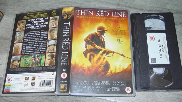 THE THIN RED Line VHS Video Big Box Ex Rental Cert CBS/FOX Action War Thriller £5.50 - PicClick UK