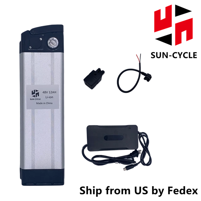 48V 12AH 750W EBIKE Battery Pack Lithium Ion BMS Charger Electric ...