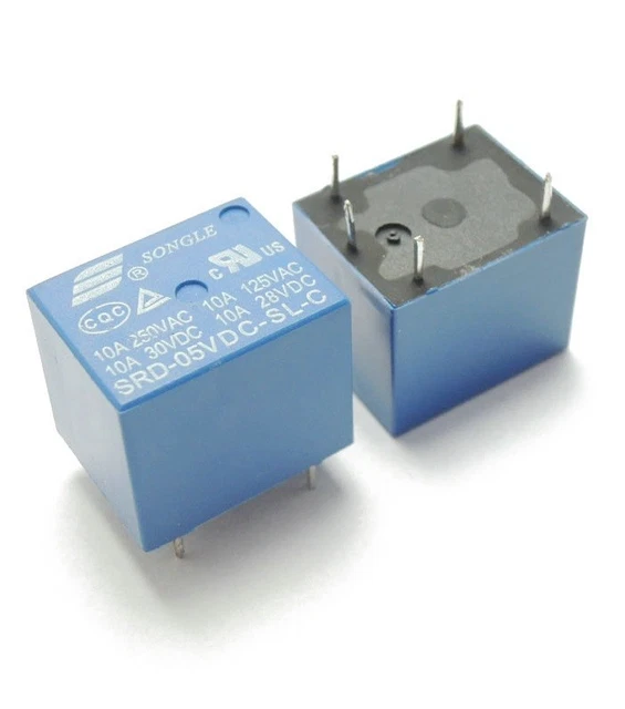MODULE RELAIS SRD-05VDC-SL-C type PCB 5 pin broches 5V DC 10A 250VAC ...