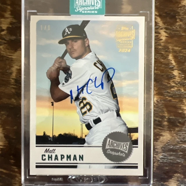 MATT CHAPMAN 1/1 Auto 2024 Topps Archives Signature Series EUR 27,58 ...