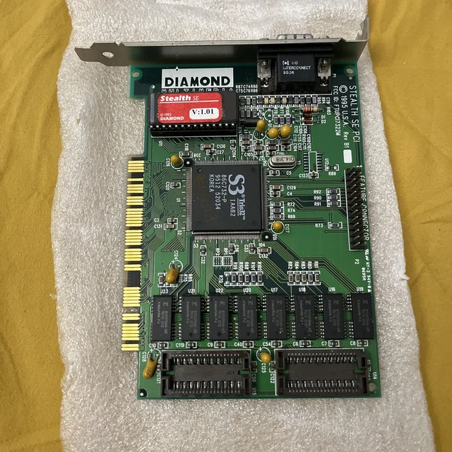 DIAMOND STEALTH SE S3 Trio32 2MB RAM Video Card PCI FTUPCI7322M £25.00 ...