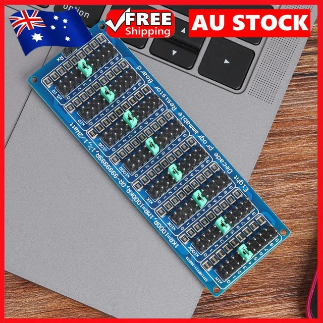 8 DECADE RESISTOR Board 1R-9999999R Programmable 0.1R SMD Resistance ...