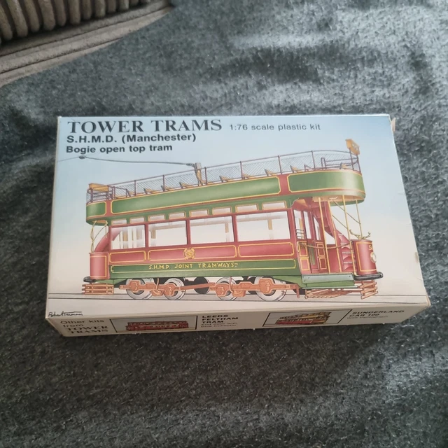 1/76 TOWER TRAMS S.H.M.D. (MANCHESTER) BOGIE OPEN TOP TRAM see des. £11 ...